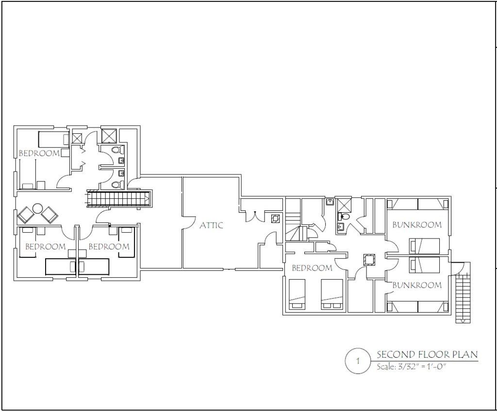 CC floor plan – second floor | WOOLMAN HILL